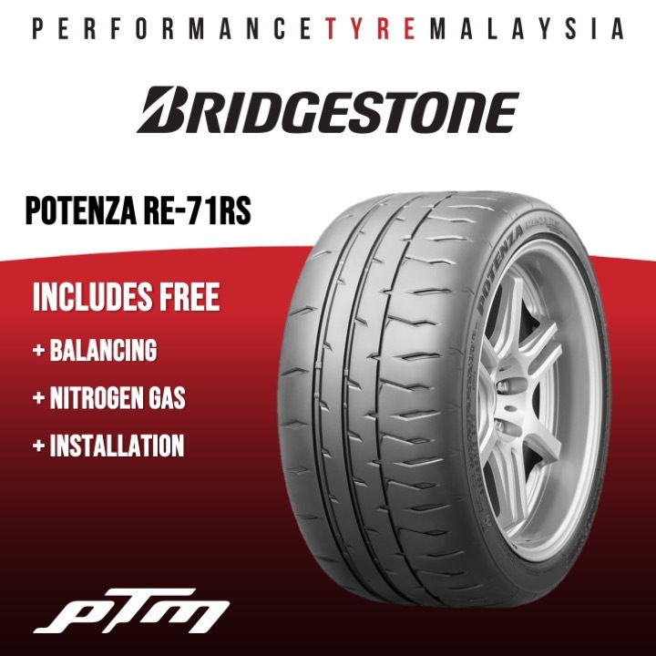 17 18 19 20 inch Bridgestone Potenza RE71RS Extreme Performance Tyre (Installation/Delivery ...