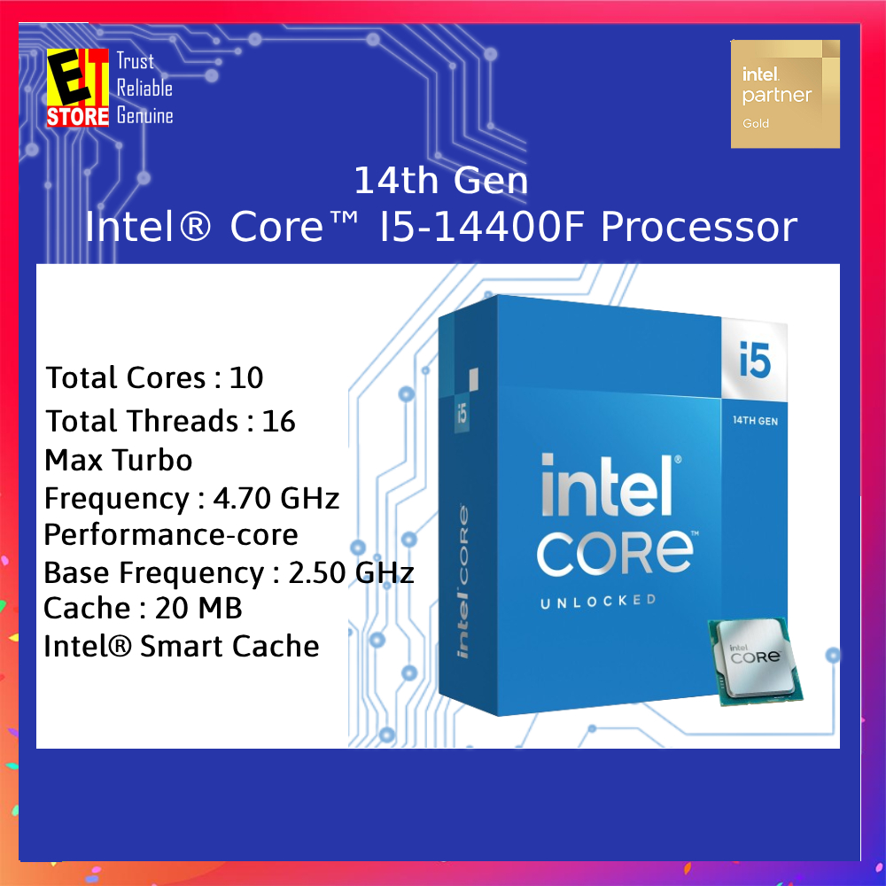 INTEL PROCESSOR Core™ i5 processor 14400 / I5-14400F 20M Cache, up to 4 ...