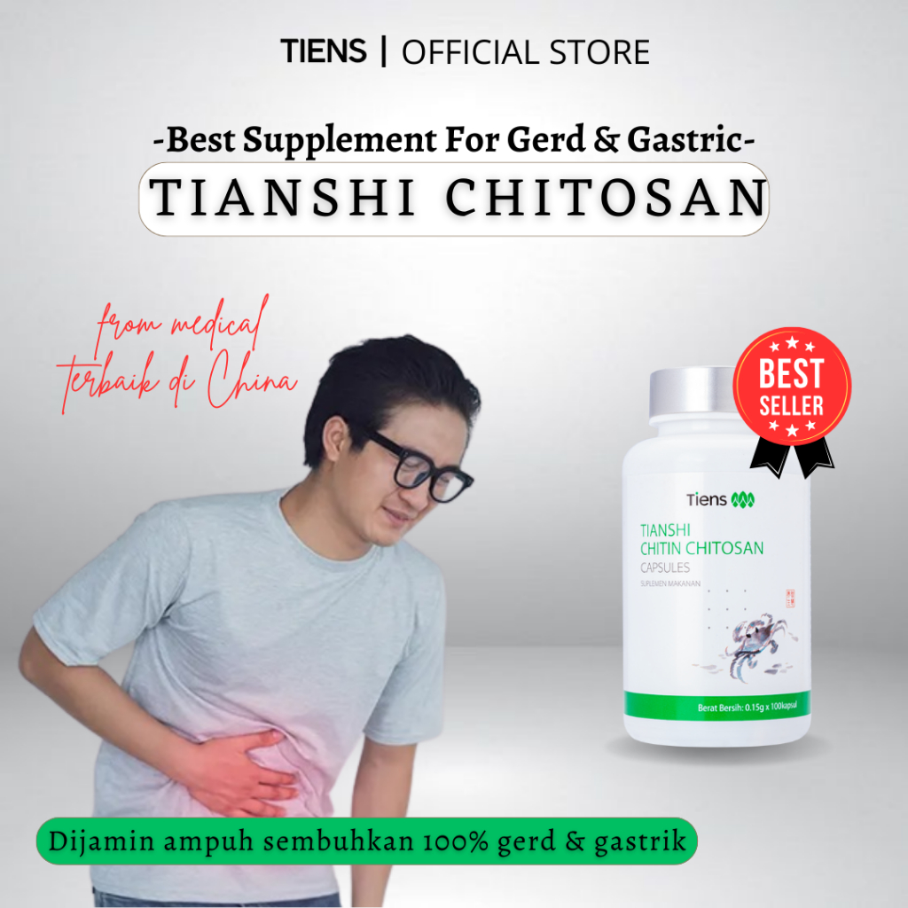 UBAT GASTRIK UBAT GERD CHITIN CHITOSAN TIENS PENAWAR GERD GASTRIC ...