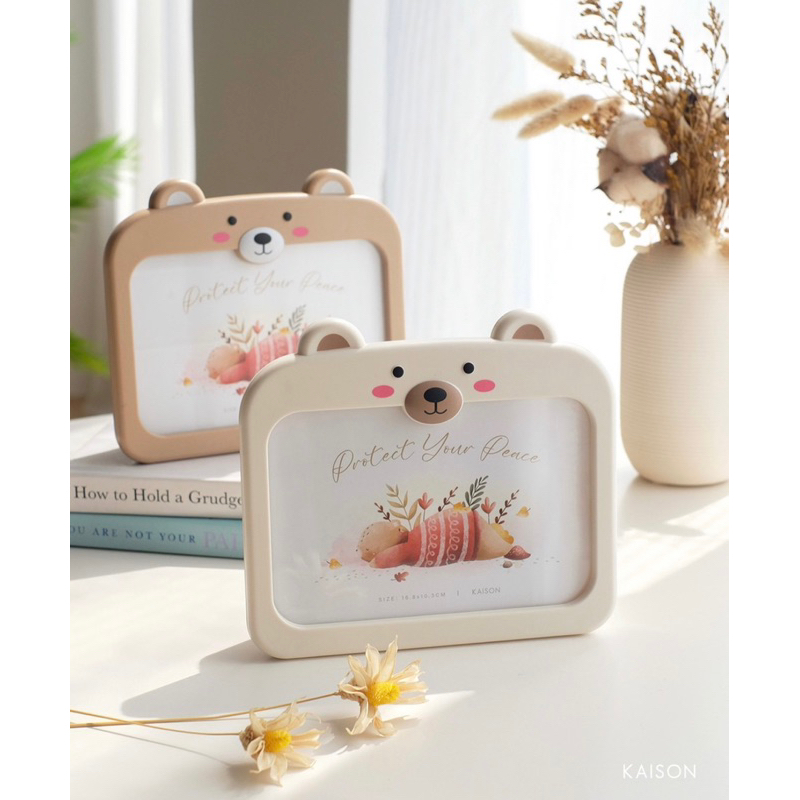 [KAISON] Teddy Photo Frame (with storage behind) | Shopee Malaysia