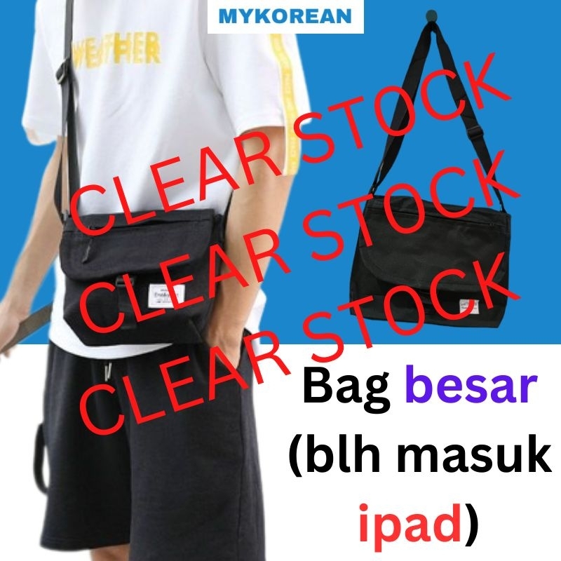 Mystyle Men Big Crossbody Sling Bag Messenger Bag Fit ipad | Shopee ...