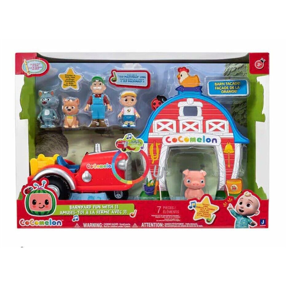 COCOMELON TRACTOR SET - Music sound barnyard fun with JJ | Shopee Malaysia