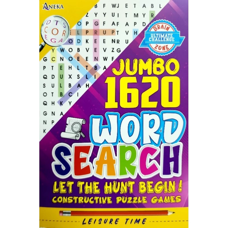 [ANEKA] JUMBO 1620 WORD SEARCH CONSTRUCTIVE PUZZLE GAMES | Shopee Malaysia