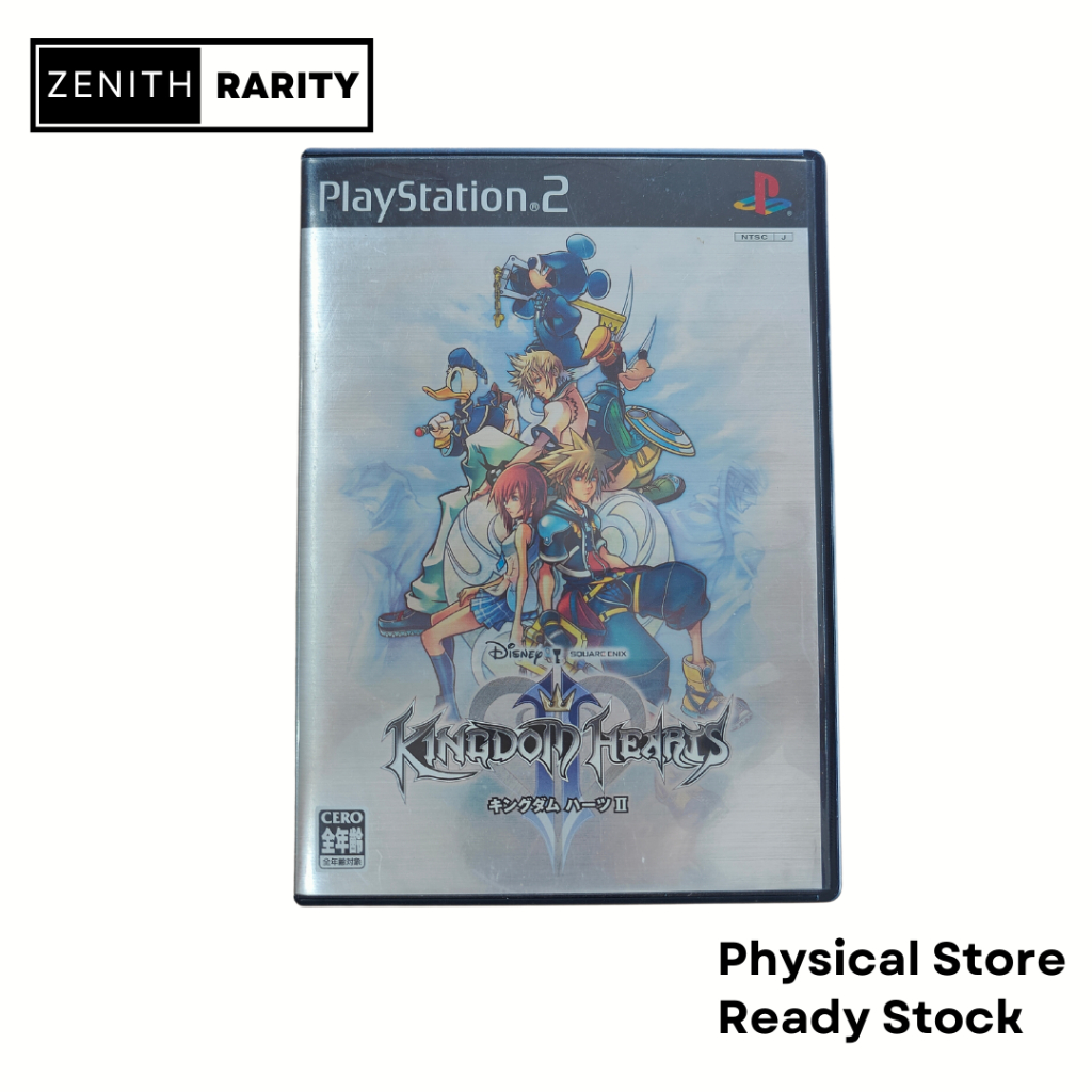 Zenith Rarity Sony Playstation 2 PS2 game Kingdom Hearts 2 | Shopee ...
