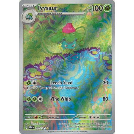 Pokemon TCG - Ivysaur - 167/165 - Illustration Rare | Shopee Malaysia