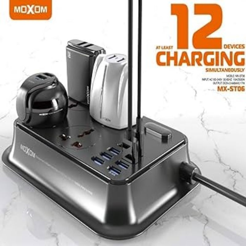 MOXOM 12 IN 1 PD POWER STRIP MX-ST23 | Shopee Malaysia