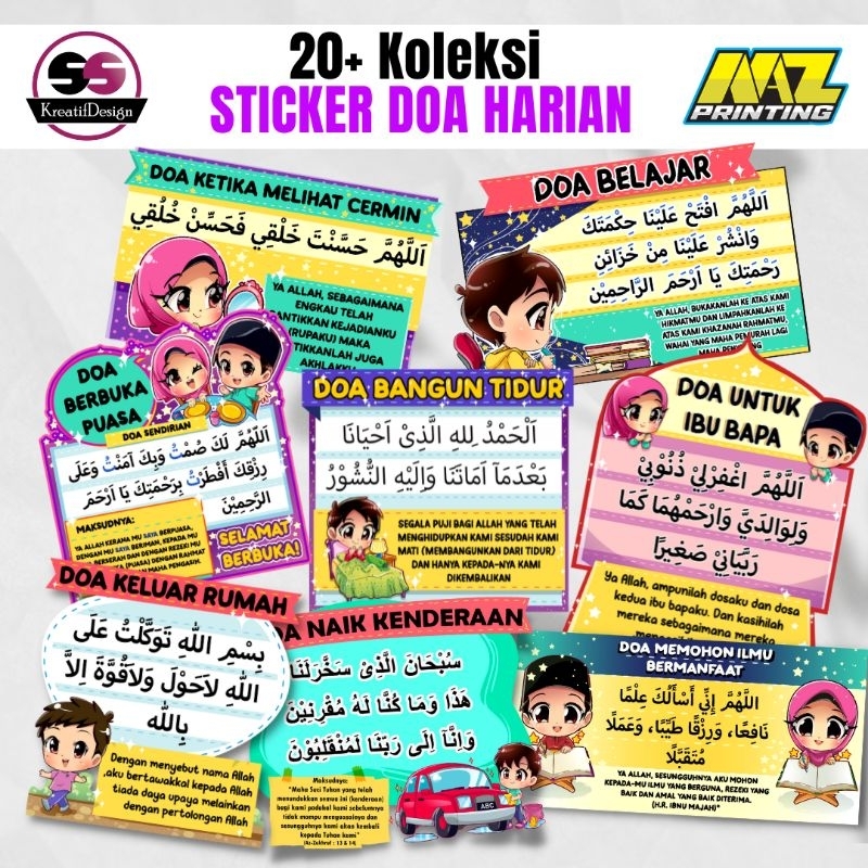 20++ KOLEKSI STICKER DOA HARIAN CUTE 😍 | Shopee Malaysia