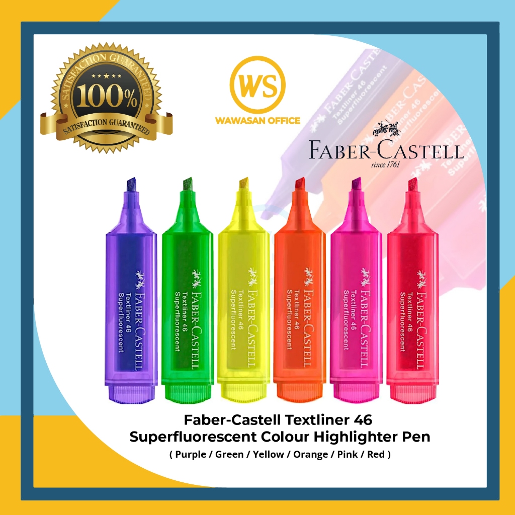 Faber-Castell Highlighter Textliner 46 Superflourescent Colour ...