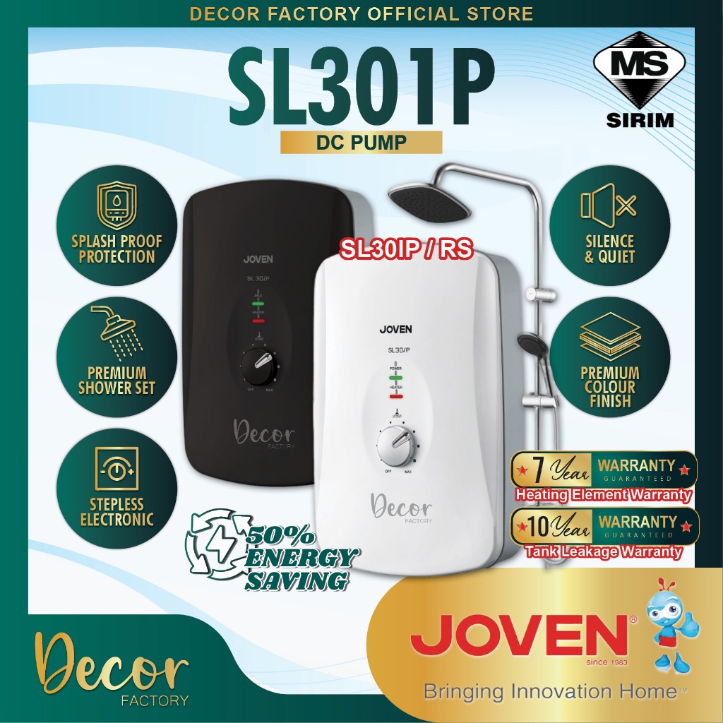 JOVEN Instant Heat Water Heater SL30iP / SL30iP-RS DC Inverter Silent ...