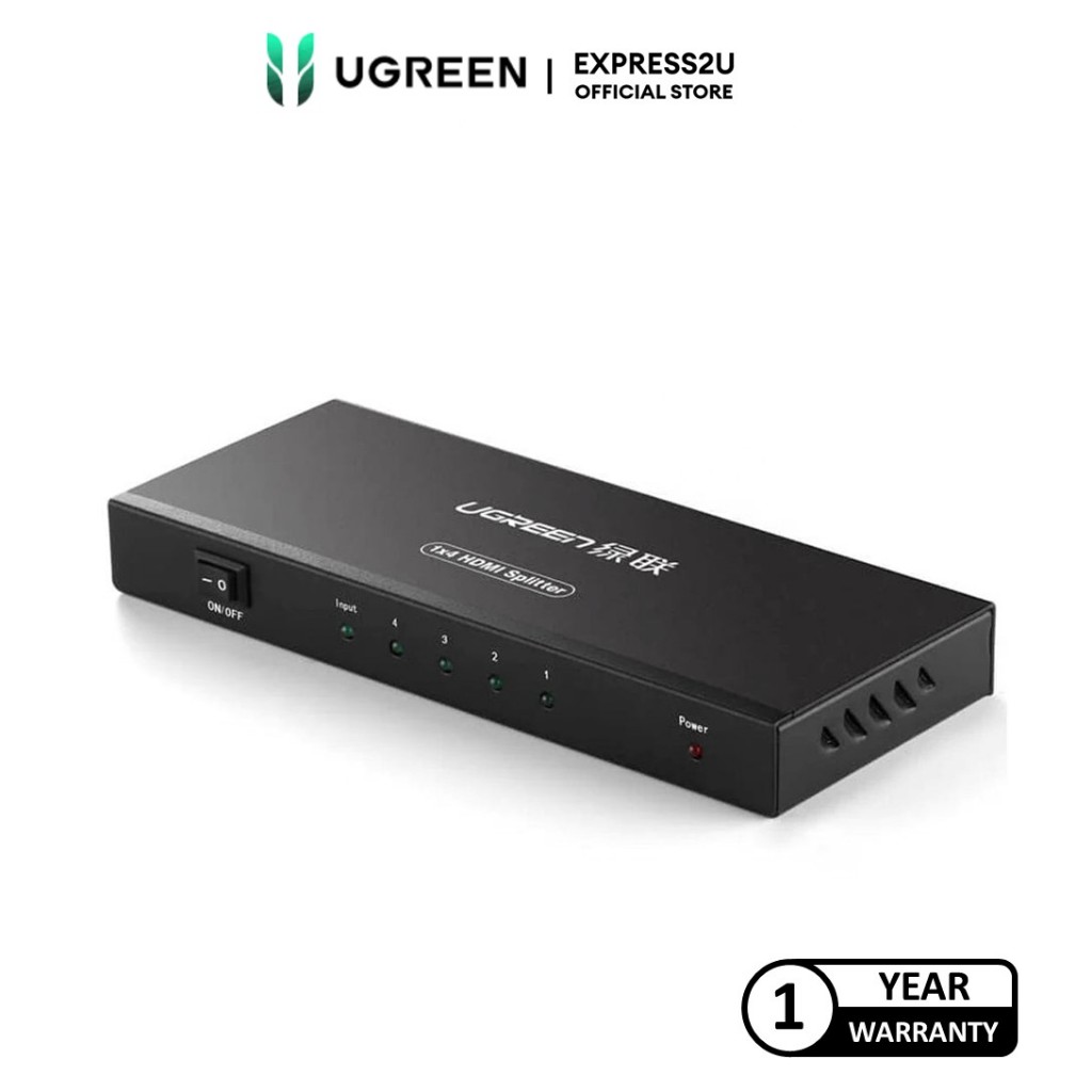 UGREEN HDMI SPLITTER 1 IN 4 OUT (UK) 4K@30HZ | Shopee Malaysia