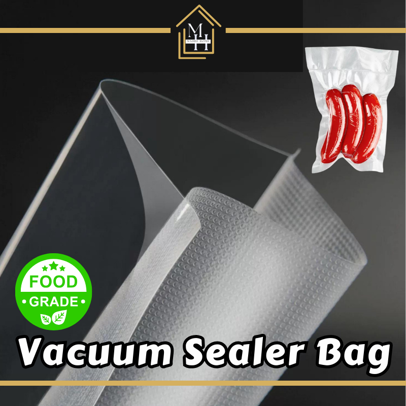 Food Vacuum bag embossed sealer plastic food grade plastic bag vacuum ...