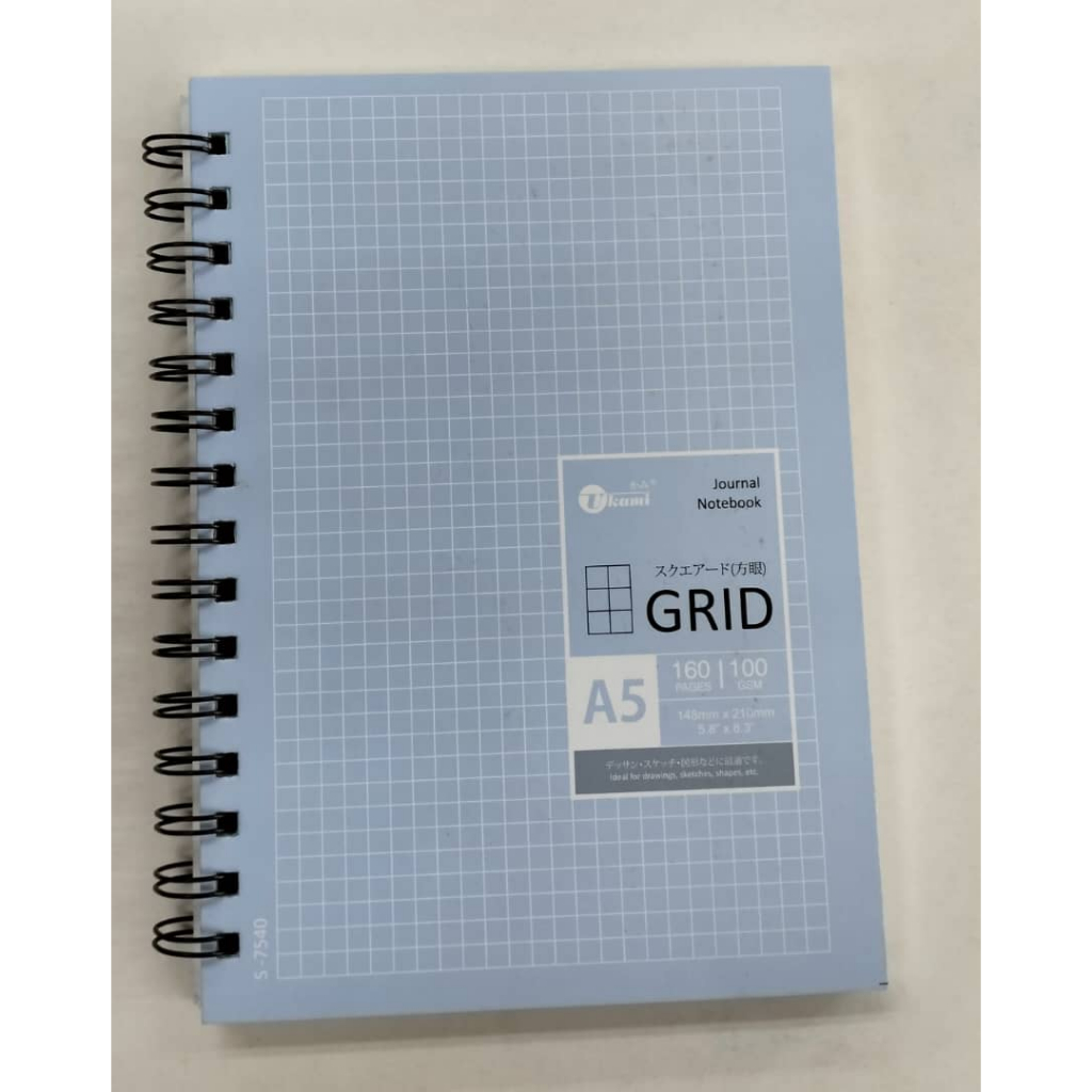 UKAMI JOURNAL NOTE BOOK 100GSM A5-160P ( GRID ) | Shopee Malaysia