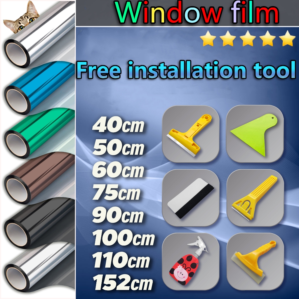 Window film FreeTools Window Film Privacy Window Film One-Way Mirror UV ...