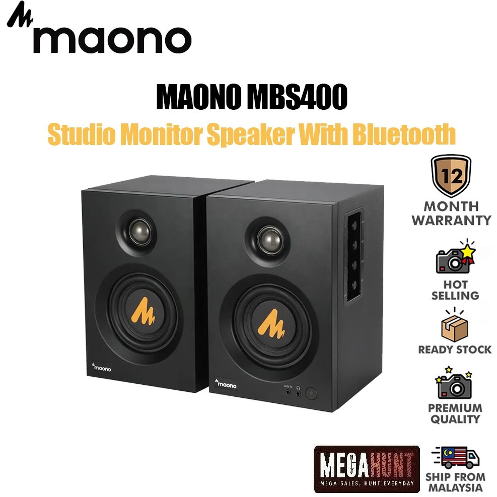 Maono MBS400 MBS-400 MBS 400 Professional Recording Music Active Studio Monitor Speakers ...