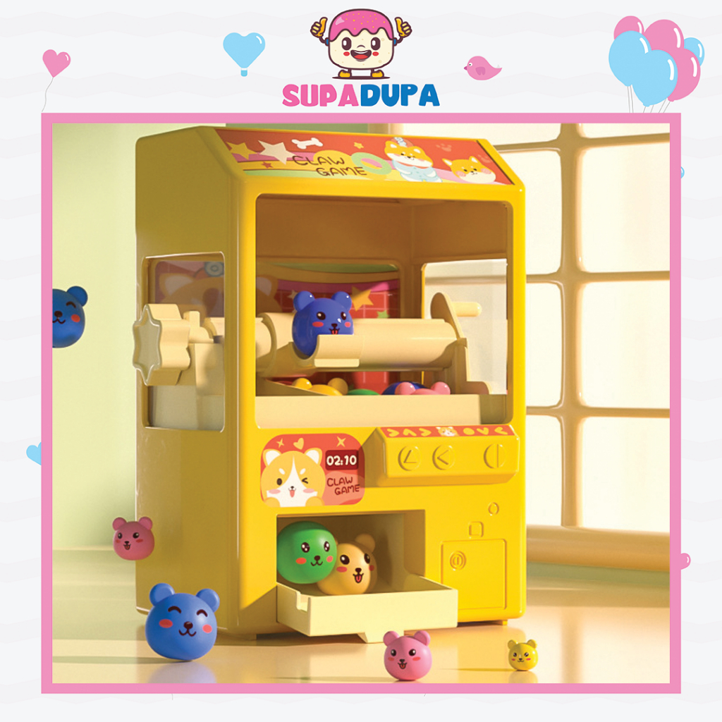 Classic Mini Claw Machine Toy Children's Grabbing Doll Machine Coin ...