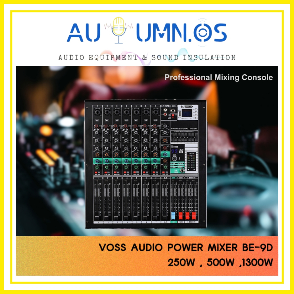 VOSS AUDIO Professional Mixing Console BE-9D 250W/500W/1300W | Shopee ...