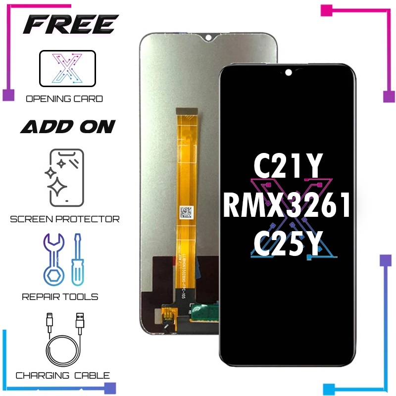 Lcd For Realme C21Y Rmx3261 / Realme C25Y (With Touch Screen Display) | Shopee Malaysia