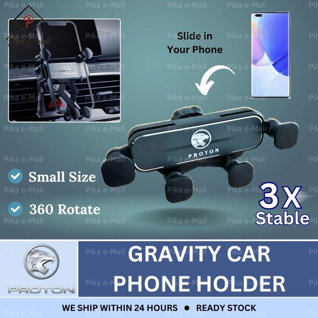 Proton Car Phone Holder Air Vent Rotating S70 Saga VVT Persona Iriz x50 ...