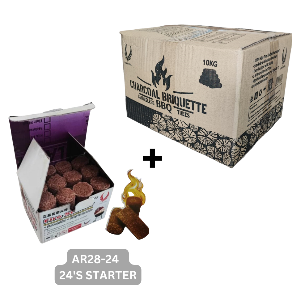 Smokeless Charcoal Briquette 10KG Export Grade /Arang kayu Tanpa Asap/natural wood+coconut shall ...