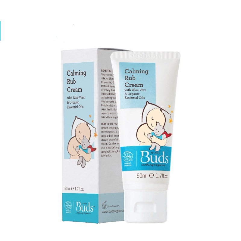 Buds Soothing Organics Calming Rub Cream Tube (50ml)Exp Date : NOV 2026 ...