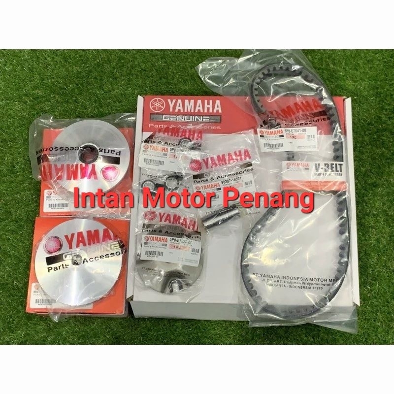 JAMINAN 💯% ORIGINAL YAMAHA FRONT REAR PULLEY V BELT SET DEPAN BELAKANG PULLY EGO S /LC FI ...