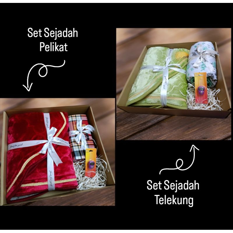 Gift Box Telekung Pelikat Wanita Lelaki/Hadiah Birthday Wanita dan ...