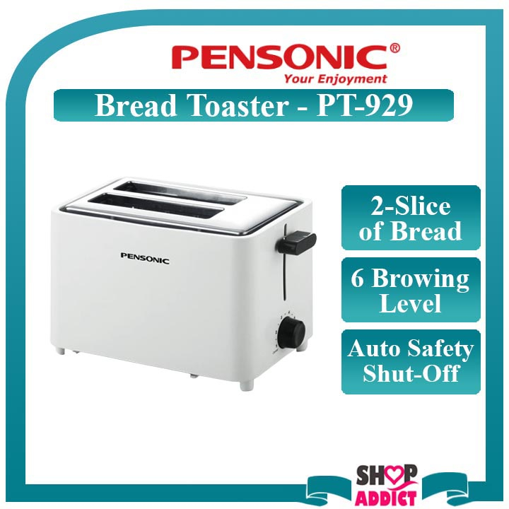 Pensonic 2-Slices Bread Toaster Pembakar Roti PT-929 | Shopee Malaysia