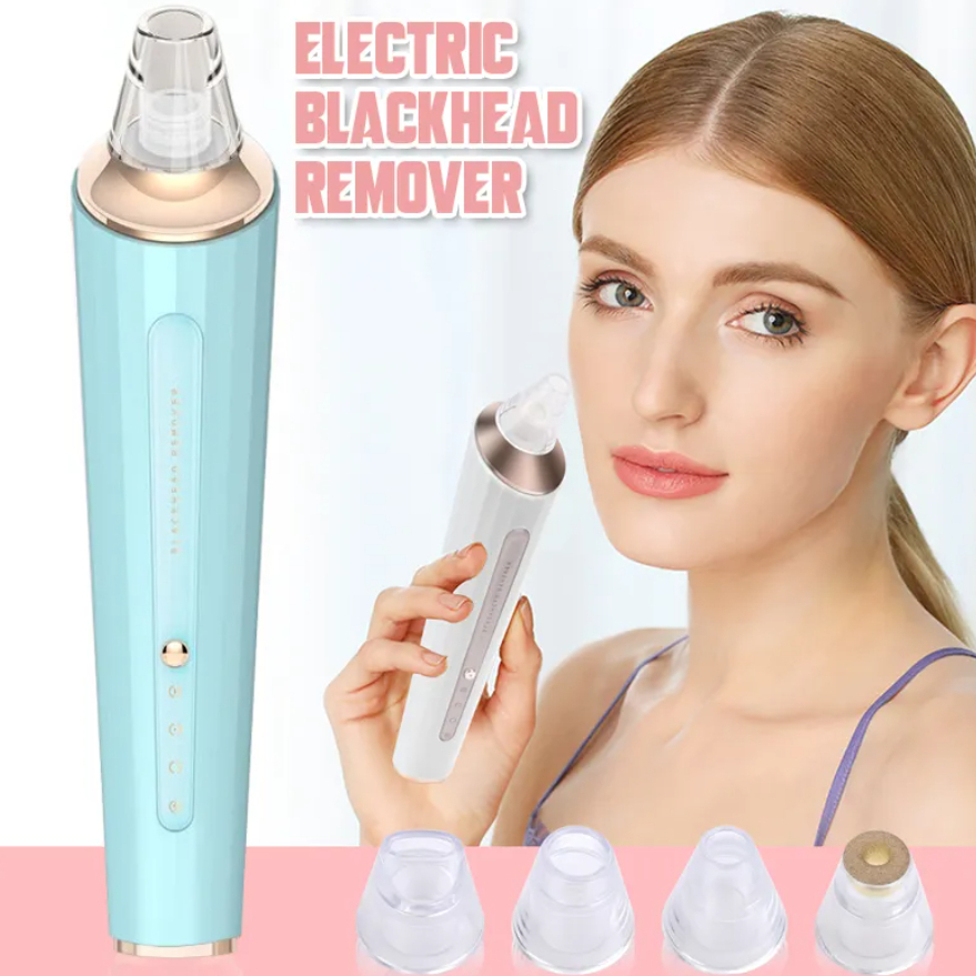 Electric Blackhead Removal With 3 Level Suction 4 Care Heads Pore ...