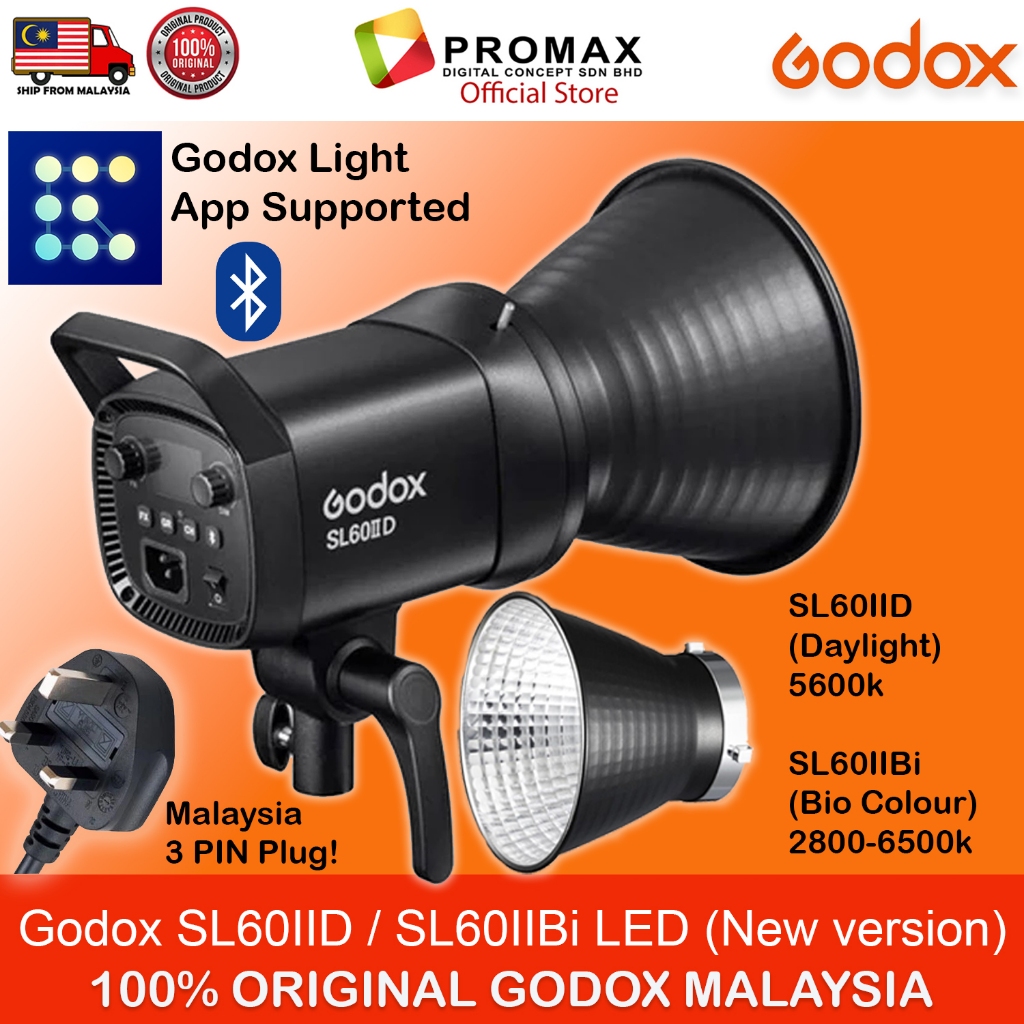 Godox SL60IID SL60IIBi SL60II-D SL60II-Bi SL60 Daylight Bio Colour ...