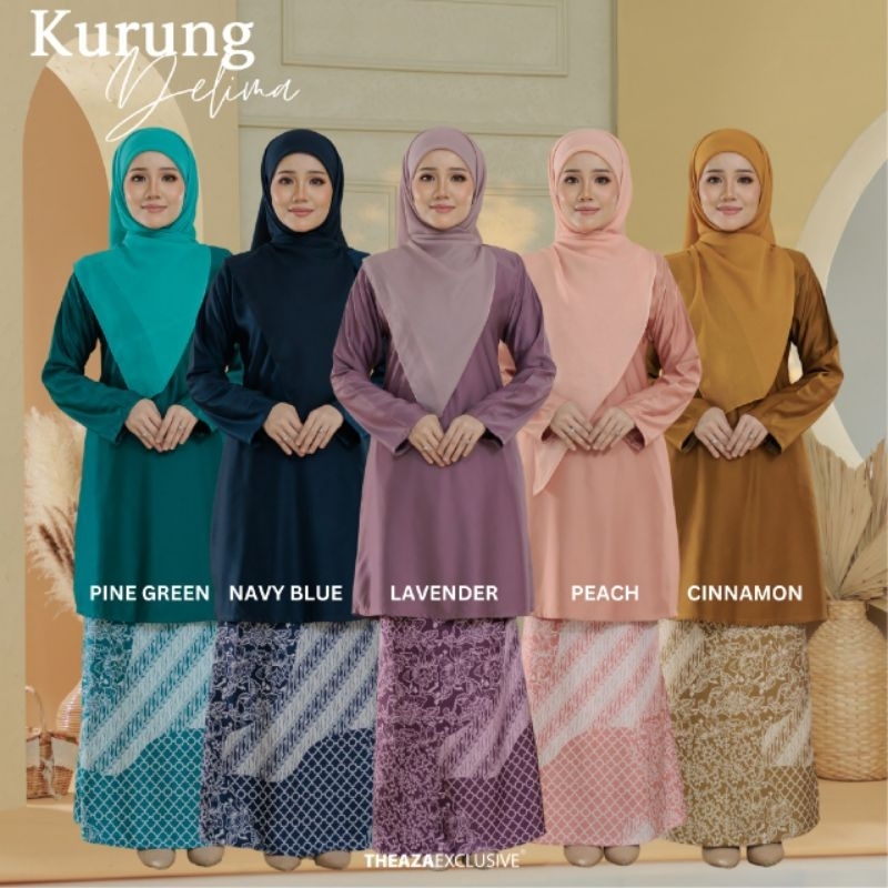Baju Raya 2024 - Kurung Delima Mom Kain Toyobo Satin Batik By Theaza ...
