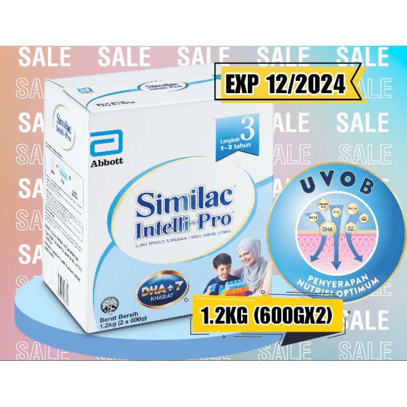 Similac Intelli-Pro Step 3 (1.2kg) (EXP 12/2024) | Shopee Malaysia