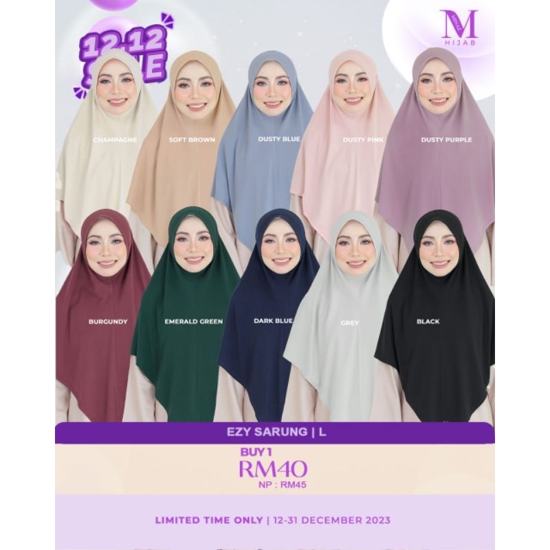🎁Ezy sarung minaz saiz L🔥+freegift🎁 | Shopee Malaysia