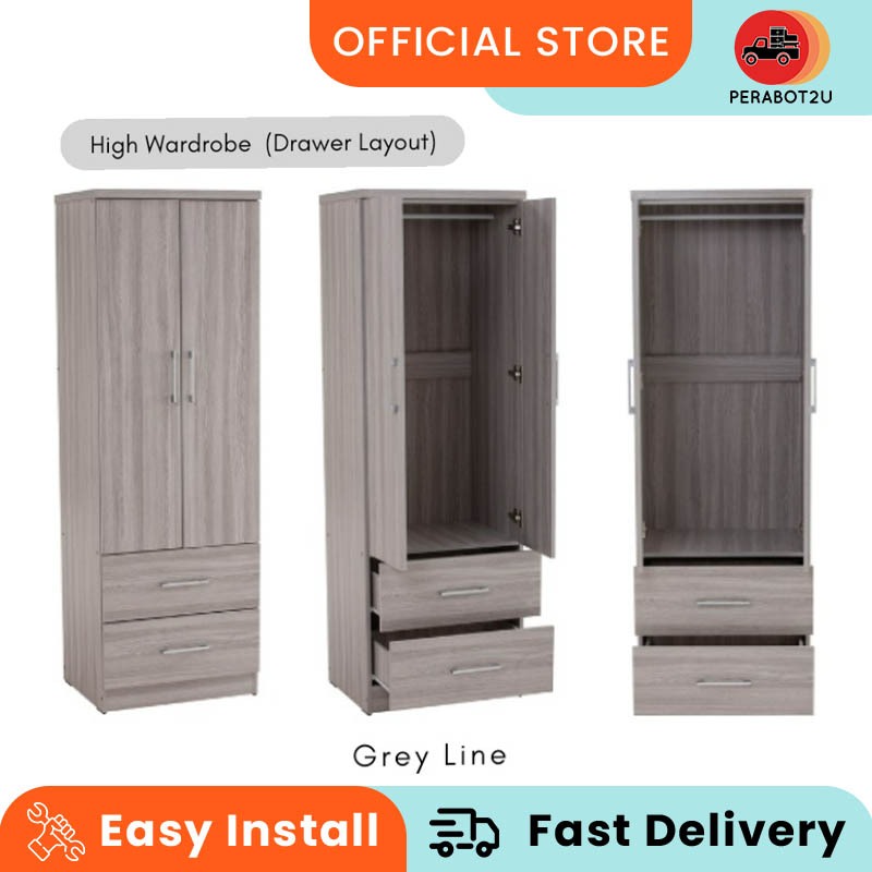 P2U High Wardrobe / File Cabinet / Almari Baju / Almari / Almari Baju 2 ...