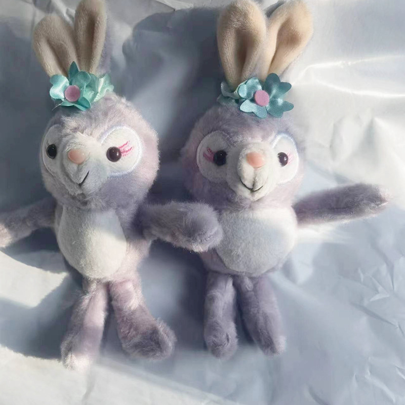 🇲🇾 🏆 Disney Stella Lou Rabbit Anime Plush Keychain Kawaii Stuffed Toys ...