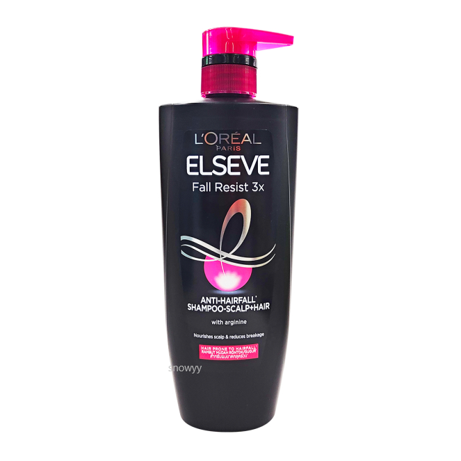 LOreal Paris Elseve Fall Resist 3x Anti Hairfall Shampoo 620ml | Shopee ...