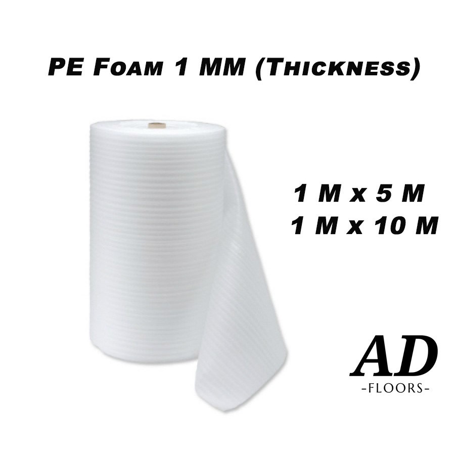 PE Foam Underlay Sheet 1 MM x 1 M x 5 M/10M (Flooring Underlay Sheet ...