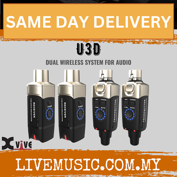 Xvive U3D Stereo XLR Plug-on Wireless System ( U 3D / U-3D ) | Shopee ...