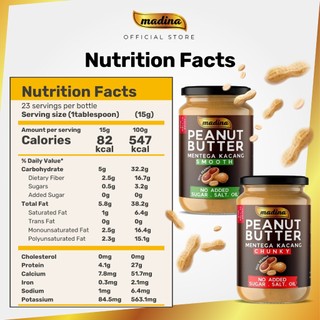 100% Peanut Butter 350g Natural[NO ADDED SALT, SUGAR & OIL] 100% Peanut ...
