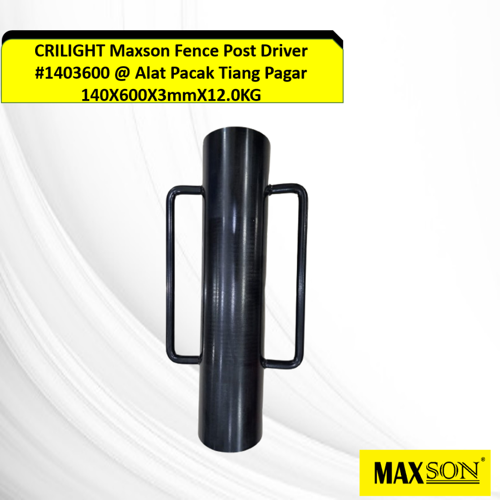 CRILIGHT Maxson Fence Post Driver @ Alat Pacak Tiang Pagar BESAR ...