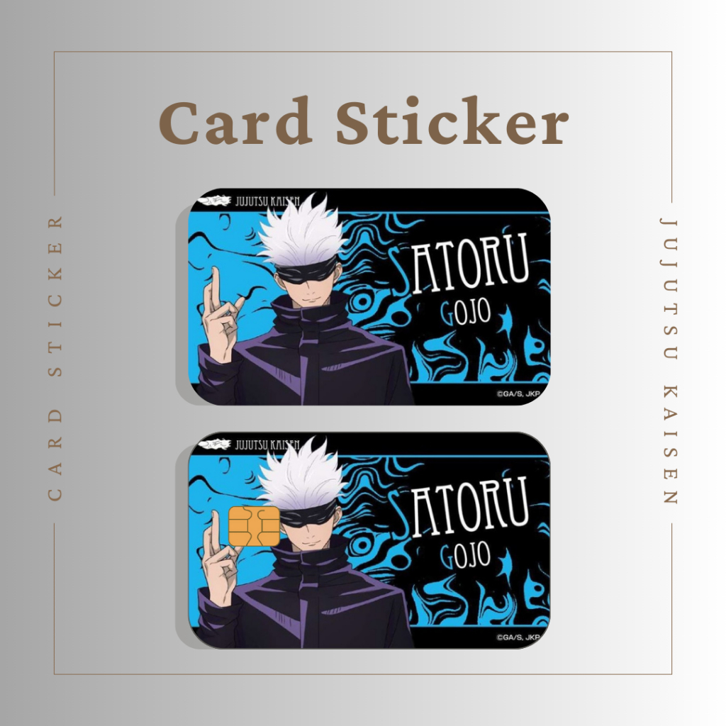 JJK JUJUTSU KAISEN CARD STICKER - TNG CARD / NFC CARD / ATM CARD ...