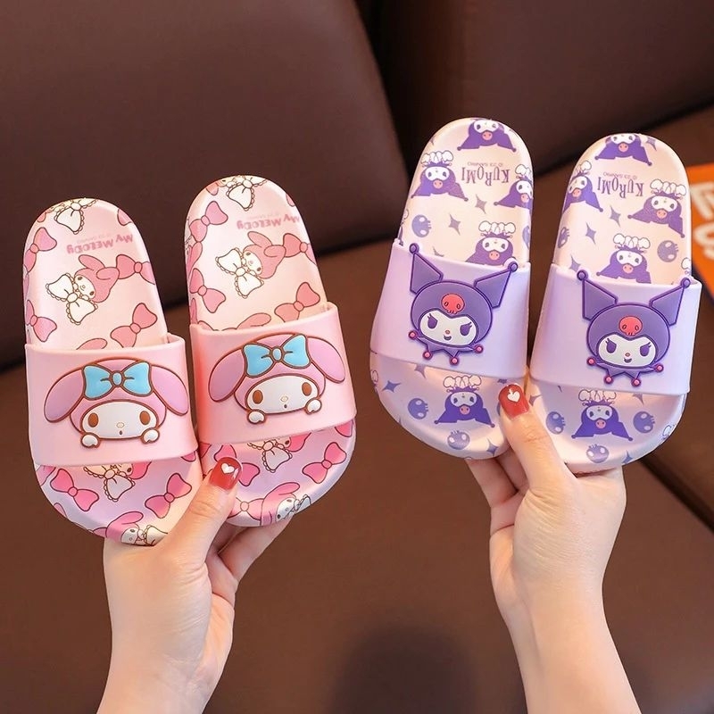 Sandal Kids Cartoons Kuromi Cinnamorol Selipar Cartoon Viral | Shopee ...