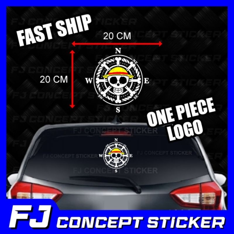One Piece Head | Car Sticker Cermin | Anime Sticker | Shopee Malaysia