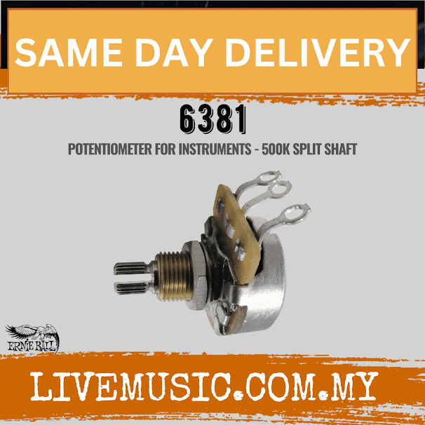 Ernie Ball 6381 500K Split Shaft Potentiometer for Instruments | Shopee ...