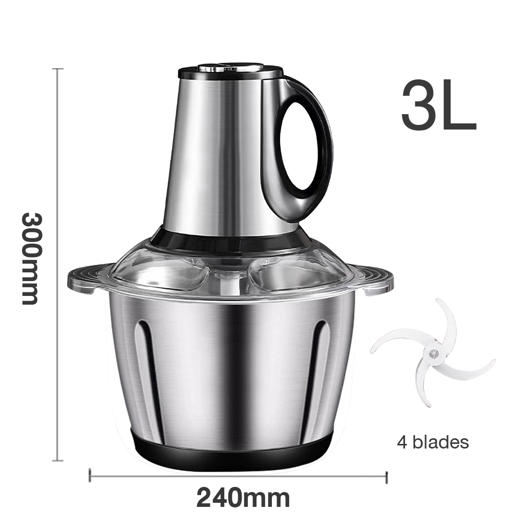 Simmo Electric Meat Grinder 3L/5L Chopper Blender Stainless Steel Food Processor Large Capacity ...