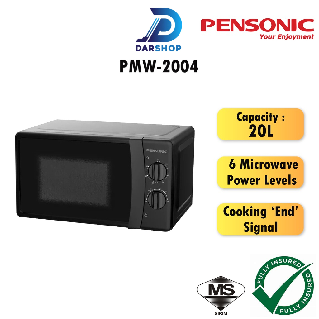 Pensonic Microwave Oven 20L With Defrost Easy Clean Mikrowave 微波炉 PMW-2004 / PMW-2005 | Shopee ...