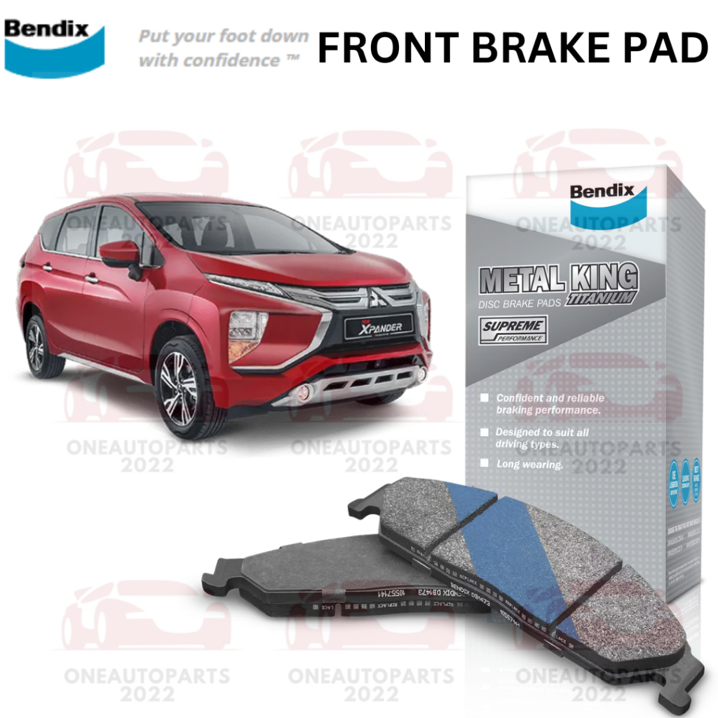 BENDIX METAL KING TITANIUM FRONT BRAKE PAD MITSUBISHI XPANDER 1.5 (2019 ...