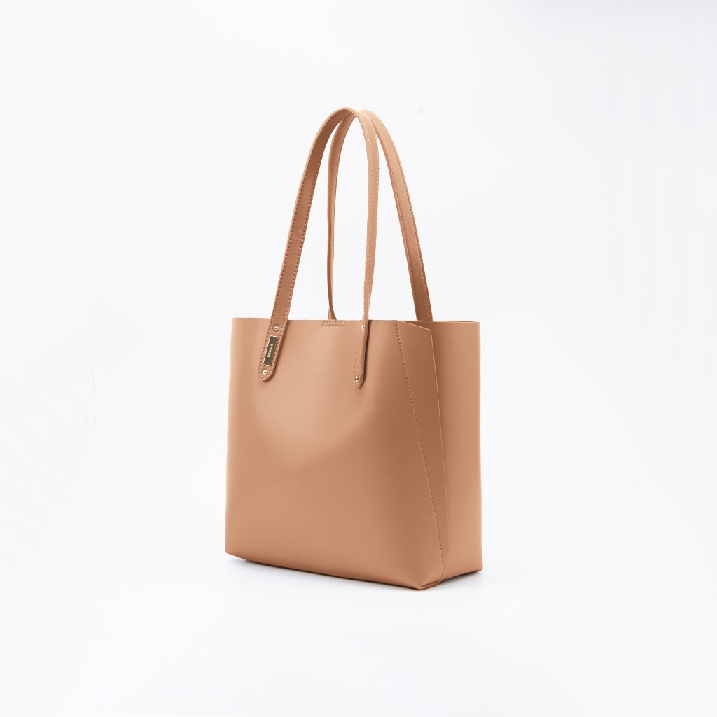 EGURLS 1014 PU Leather Shopper Bag (Lilac/Black/Brown/Nude)[Malaysia ...