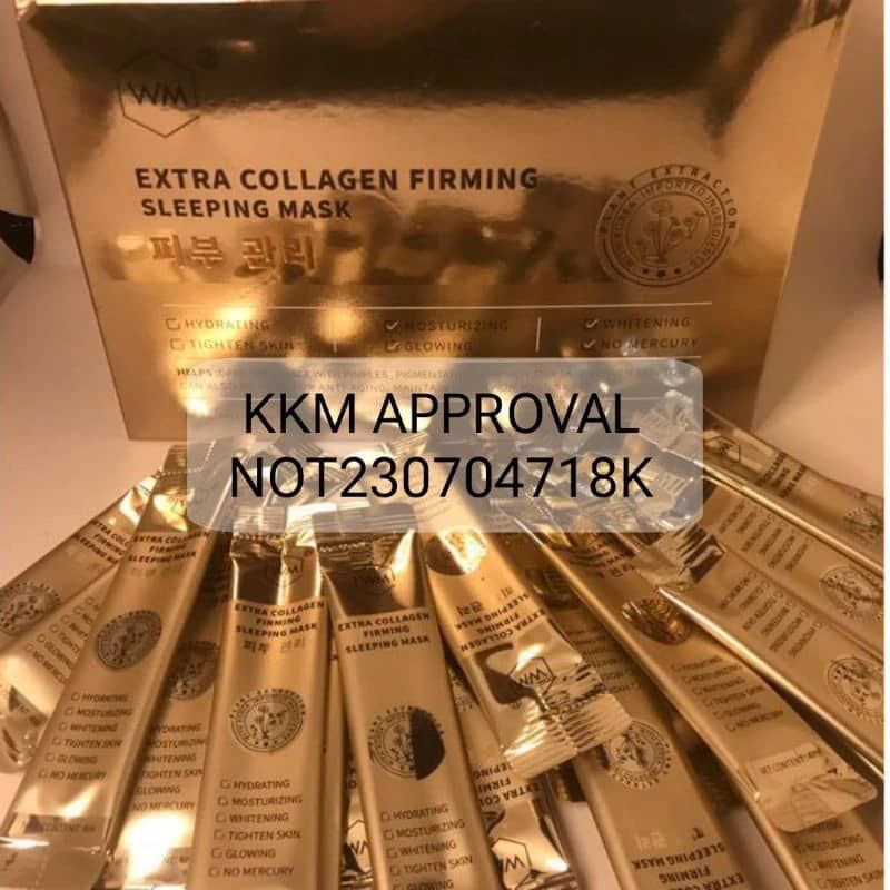 WM extra collagen sleeping mask whitening amino acid | Shopee Malaysia