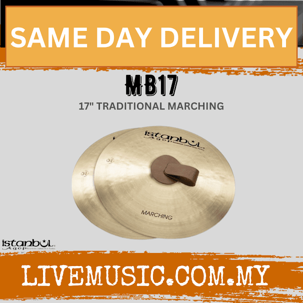 Istanbul Agop Cymbals MB17 17" Traditional Marching Cymbal Pair ( MB-17 ...