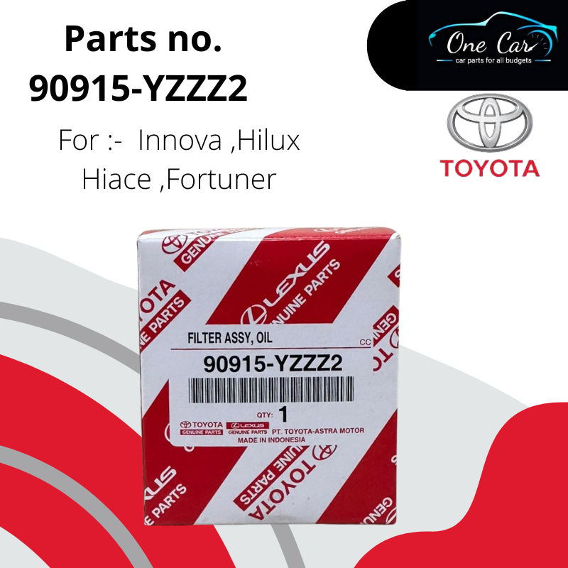 Oil Filter Toyota Hilux ,Hiace KDH200 ,Fortuner ,Unser ,Innova (90915 ...